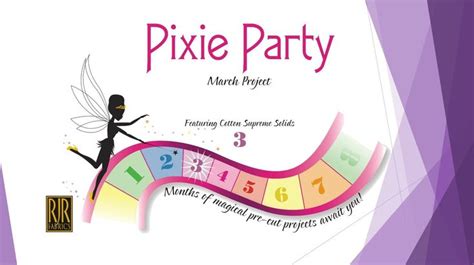 Pixie Party March Project Braidwork From Cozy Quilt Designs And Rjr