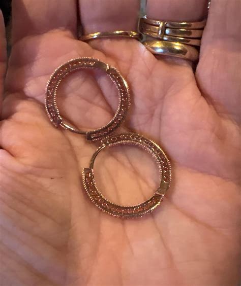Pandora Sparkle And Hearts Hoop Earrings Etsy