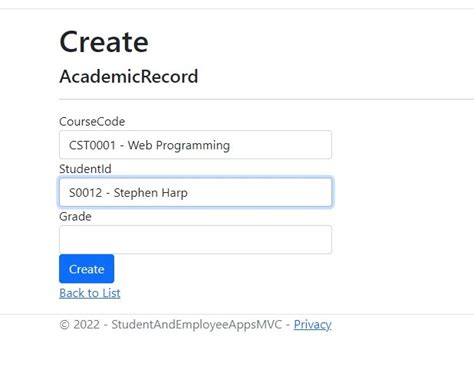 GitHub ShikiChu MVC EF VM Validation BabeEmployeeApps