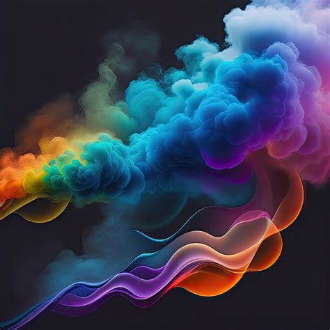 Premium Ai Image Smoke Background