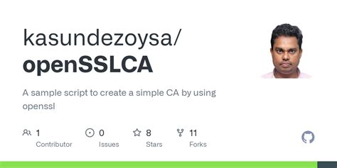 GitHub Kasundezoysa OpenSSLCA A Sample Script To Create A Simple CA By Using Openssl