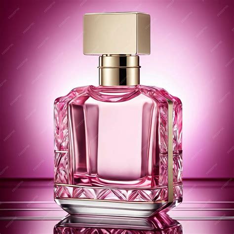 Premium Photo Perfume Pink Bottle 3d Rendering