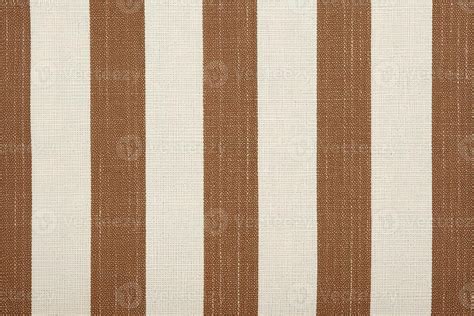 Brown And White Striped Fabric Texture Background Ai Generated