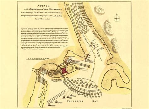 Massachusetts Revolutionary War Map Prints Colonial Battle Maps