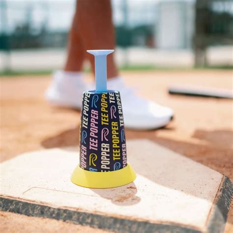 Tee Popper And Tee Popper Balls Baseball Training Aids Plate Crate