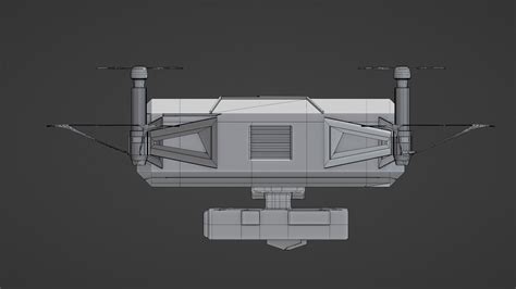 Sci Fi Drone Spaceship 3d Model Cgtrader