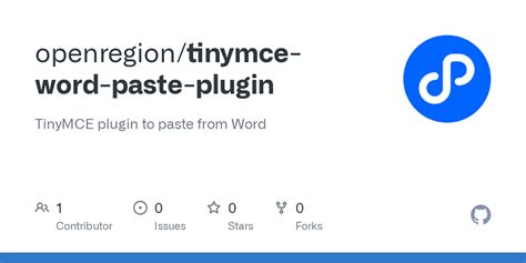 Github Openregiontinymce Word Paste Plugin Tinymce Plugin To Paste
