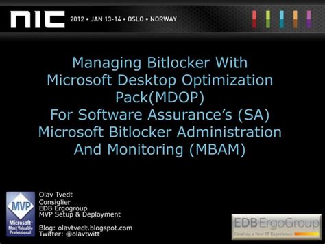 Managing Bitlocker With Mbam Pdf Laptops Computing