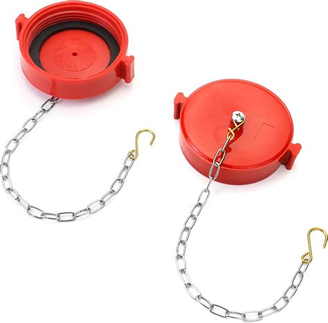 2 Pack Fire Department Connection Caps With Screws Aluminum