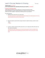 Understanding Circular Motion And Gravity Concepts Equations Course Hero