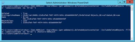 restore deleted objects in active directory how to restore active