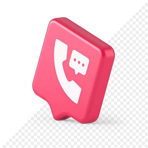 Premium Psd Helpline Assistance Chat Consulting Telephone Customer Support Pink Button 3d