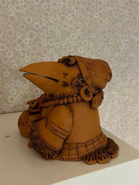 Ворона глиняная копилка — цена 350 грн в каталоге Статуэтки Купить товары для дома и быта по