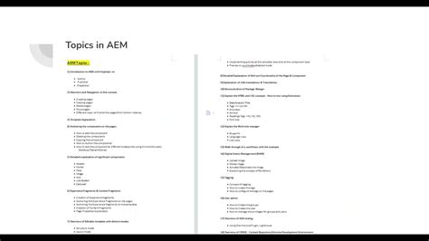 aem content authoring training tutorials youtube