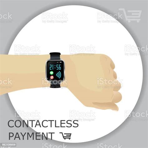 시간 펄스 단계 Wifi 무선 Smartwatch와 인간의 손 회색 백색 원형 배경입니다 스마트시계에 대한 스톡 벡터 아트 및