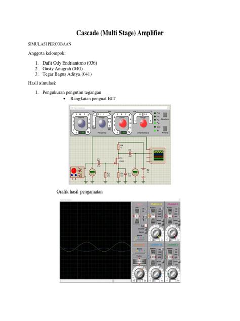 Cascade Multi Stage Amplifier Pdf