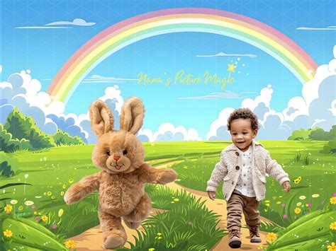 Easter Digital Background Spring Digital Background Path Bunny