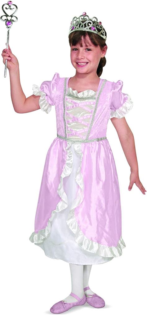Melissa And Doug Princess Role Play Costume Set 3 Pieces Pink Gown