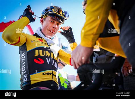 Danish Jonas Vingegaard Of Jumbo Visma Pictured After Stage 7 Of The
