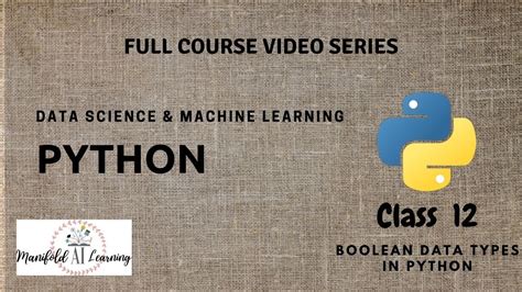 Class 12 Boolean Datatype Python For Data Science Machine