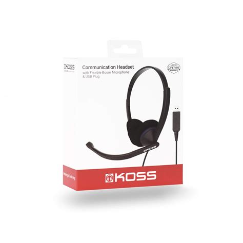 Koss Headset Cs200 Usb On Ear Mic Svart