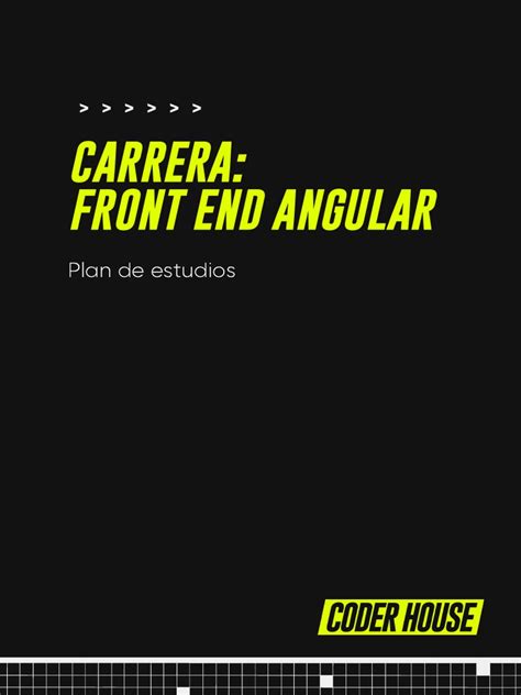 Carrera Desarrollo Front End Angular Pdf J Query Bootstrap Marco Frontal