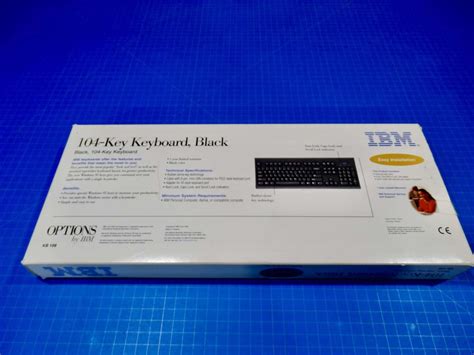 1996 Ibm 104 Key Keyboard Black Kb 8923 73h0120 Clickykeyboards