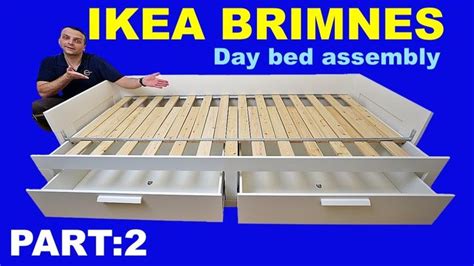 Ikea Brimnes Day Bed Assembly Instructions Part 2 Brimnes Ikea Daybed