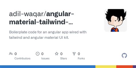 GitHub Adil Waqar Angular Material Tailwind Boilterplate Boilerplate Code For An Angular App