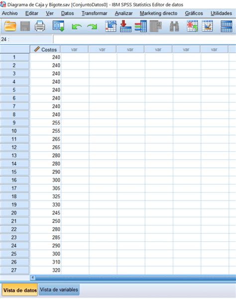 Como Hacer Un Diagrama De Caja Y Bigote En Excel Spss