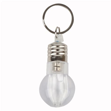 1pcs Colorful Flash Led Bulb Keychain Unisex Acryl Vicedeal