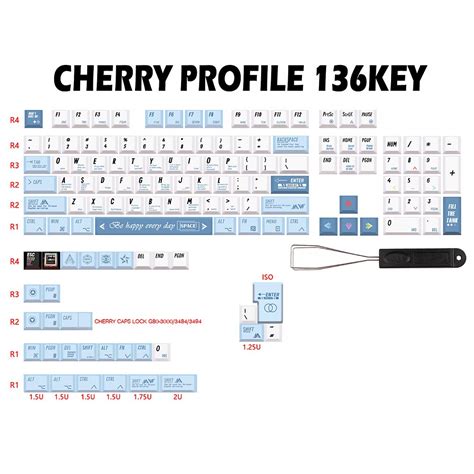 136 Key Programmers Keycap Pbt Dye Sub Keycaps For Dz60 RK61 64 Gk61 68