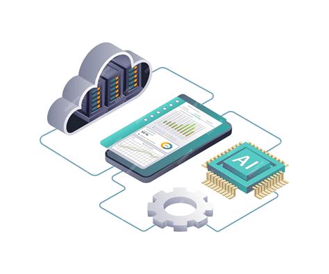 Premium Vector Exploring Ai In Cloud Server Data Analysis Through