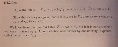 Solved Let Fo Rationals Fk A B Vak A B Ck Chegg
