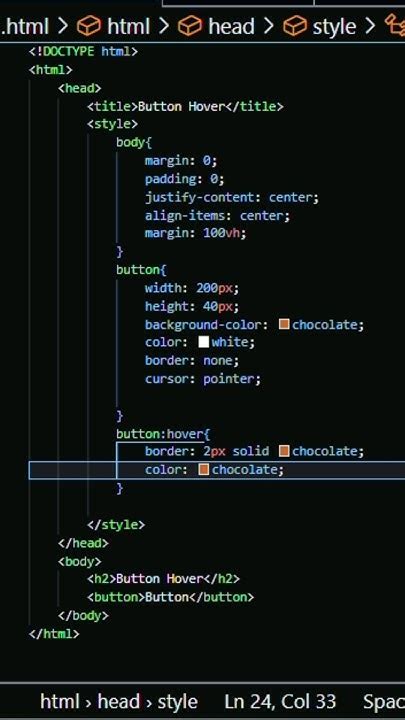 css button hover ytshorts viralshorts youtubeshorts webdevelopment