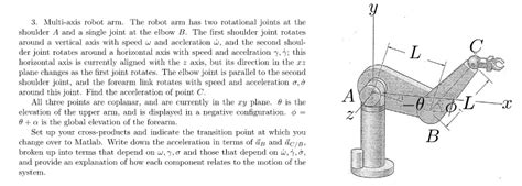 Multi Axis Robot Arm The Robot Arm Has Two