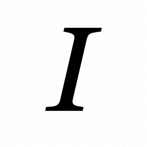 font format italic oblique style text type icon