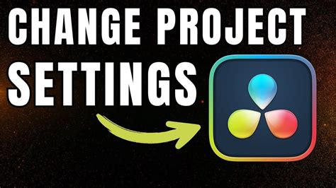 How To View Or Change Project Settings In Davinci Resolve YouTube