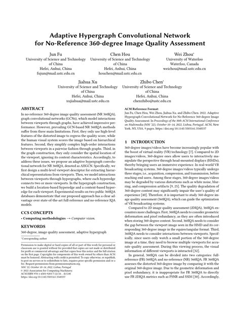 pdf adaptive hypergraph convolutional network for no reference 360