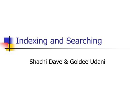 ppt indexing and searching powerpoint presentation free download
