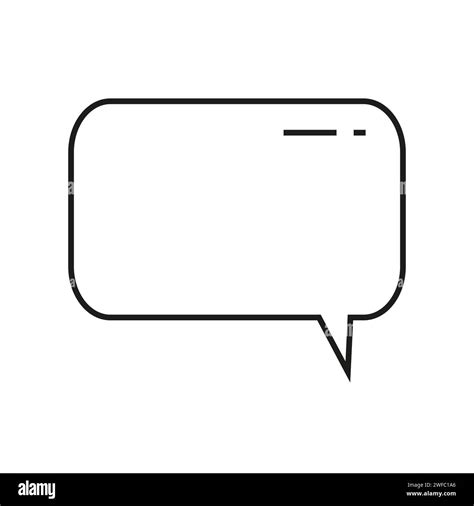 Rectangle Dialogue Frame Soft Outline Element Message Window Communication Concept Vector