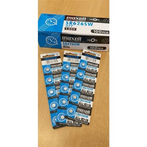 MAXELL SR626SW SR621SW GENUINE JAPAN BATTERY 5PCS PER CARD | Shopee ...
