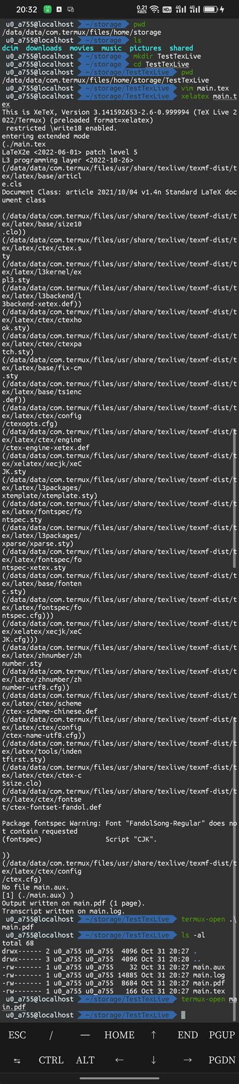 Texlive On Android Eureka