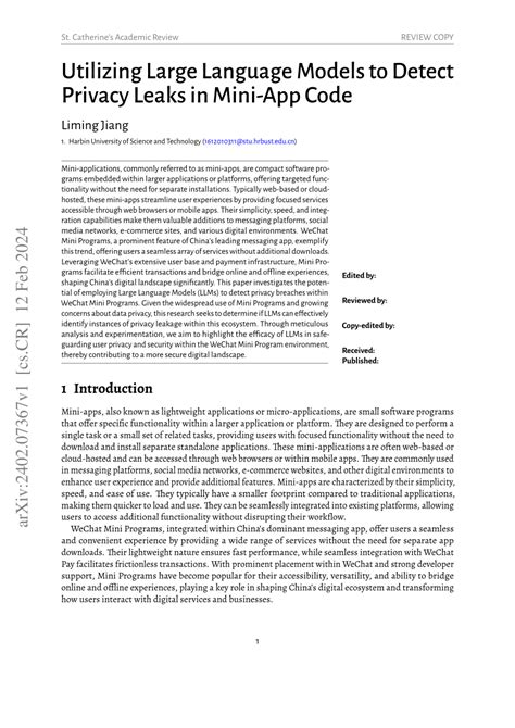 Pdf Utilizing Large Language Models To Detect Privacy Leaks In Mini