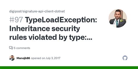 typeloadexception inheritance security rules violated by type system