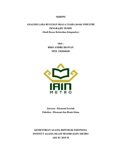 Skripsi Riko Andre Irawan Npm 1502040189 Perpustakaan Iain Metro Pdf