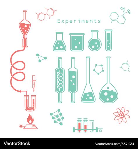 Chemical Experiments Royalty Free Vector Image
