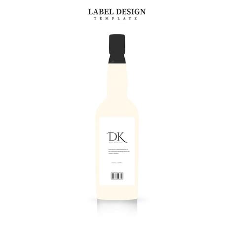 Premium Vector Bottle Label Design Template