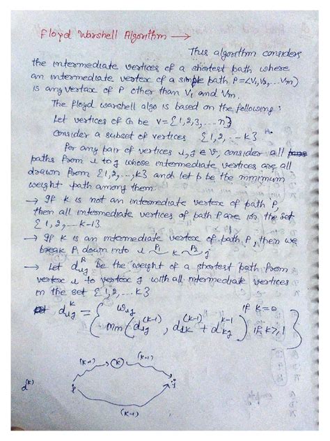 unit 4 4 floyed warshal algo with example pdf