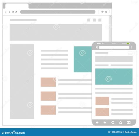 Wireframe UI UX And GUI Layout With Different Login Screens Stock Photo CartoonDealer Com